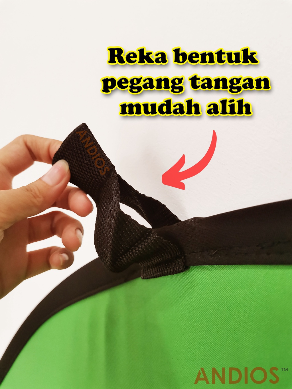 ANDIOS Reflector Green Screen Disc Chromakey Blue Backdrop Gaming 2In1 ...