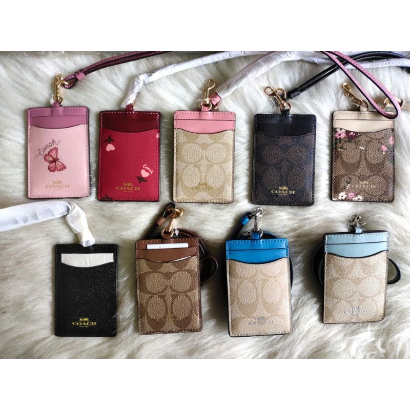 Coach ID tag card signature Lanyard | Shopee Malaysia