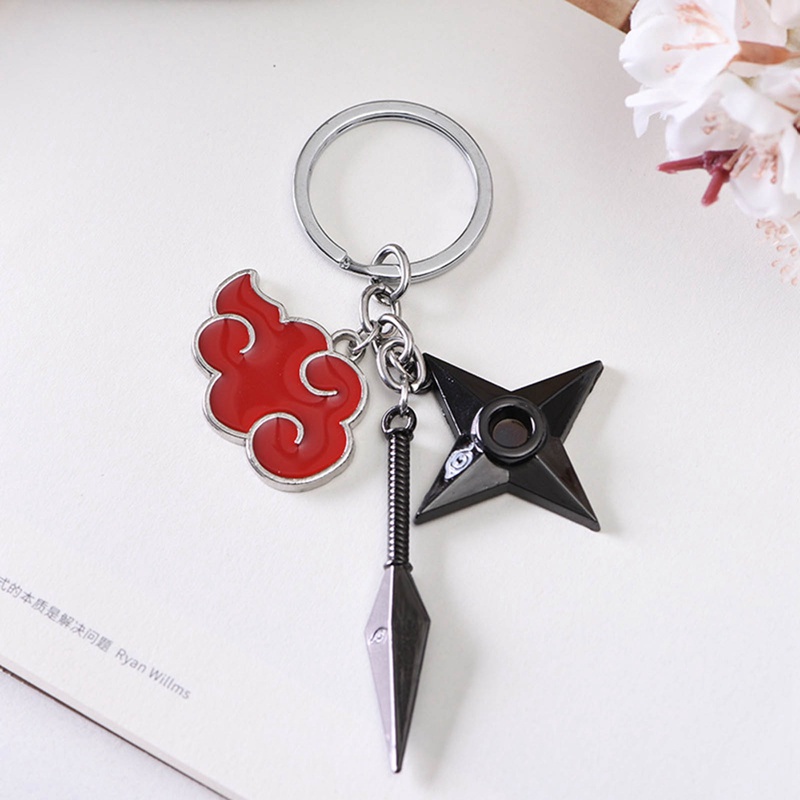 FQ Kunai Shuriken Konoha Ninja Keychain for Car Keys Bag Backpack ...