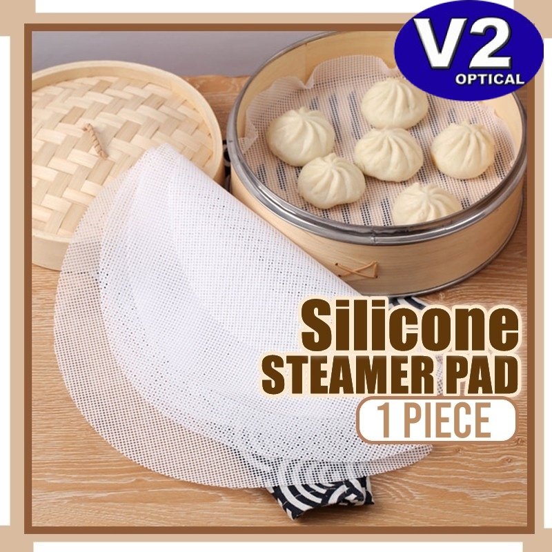 1 PCS Dim Sum Steam Pad 35cm Round Food Grade Silicone Non-Stick Pad ...