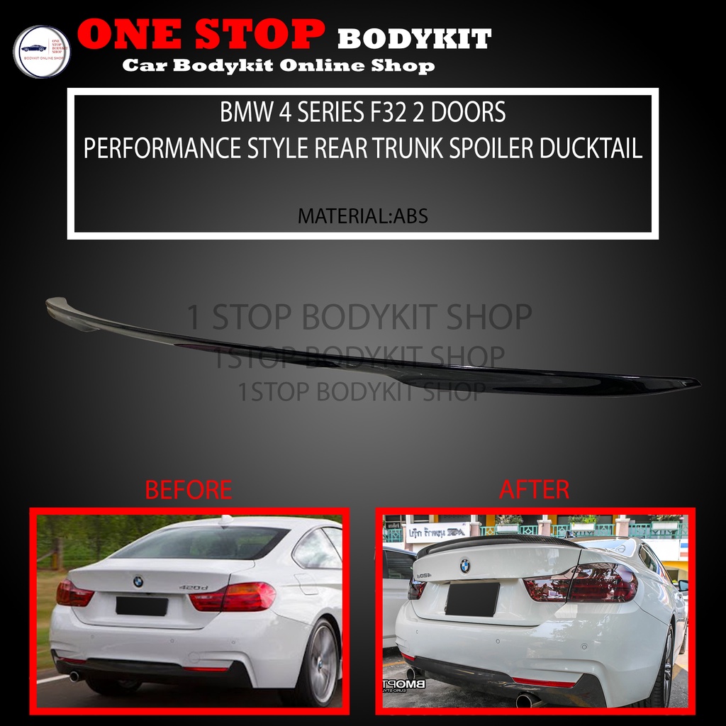BMW 4 SERIES F32 2 DOORS PERFORMANCE STYLE REAR TRUNK SPOILER DUCKTAIL ...
