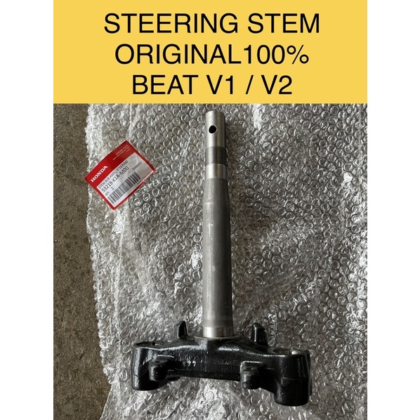BEAT V1 V2 STEERING STEM UNDER BRACKET KAKI TIGA T FORK ORIGINAL 100% ...