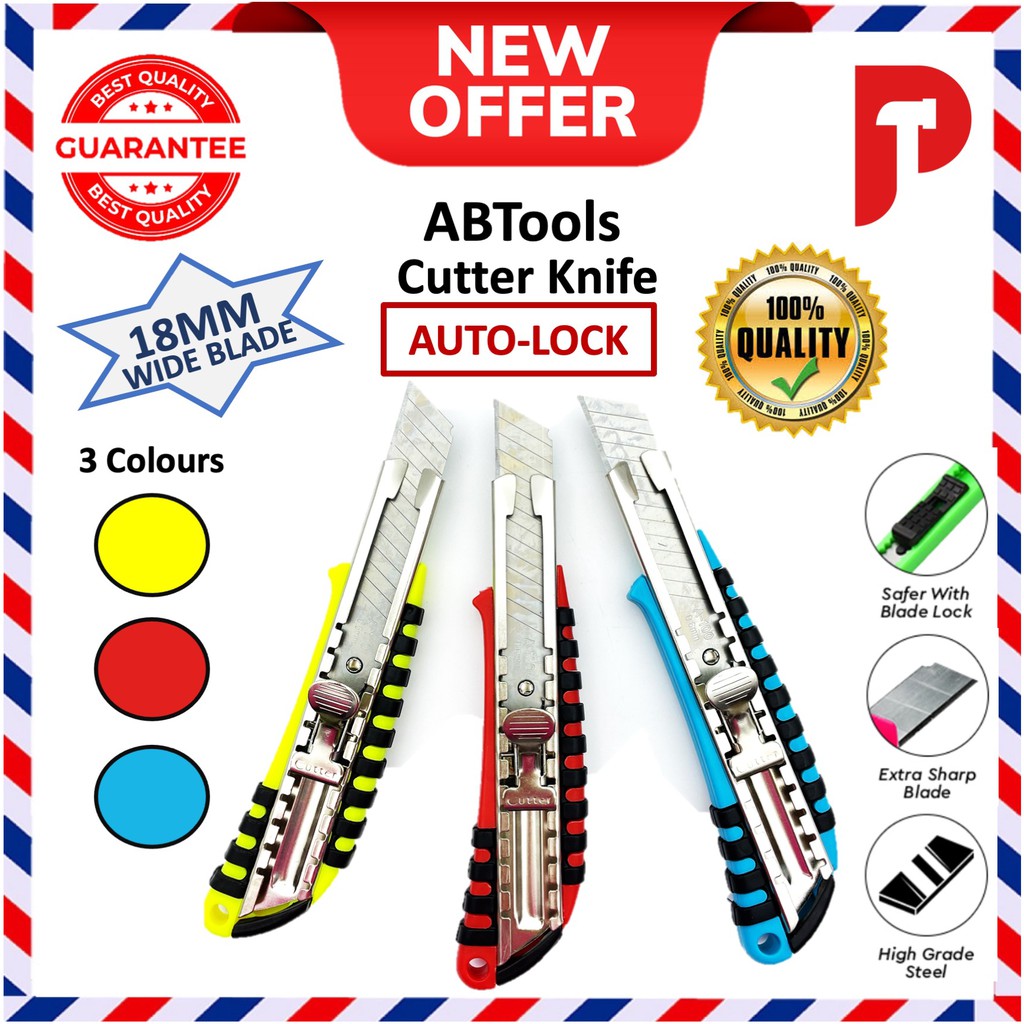 Premium Utility Knife Cutter Pen Knife 🔥 Ready Stocks 🔥 Blade Cutter ...