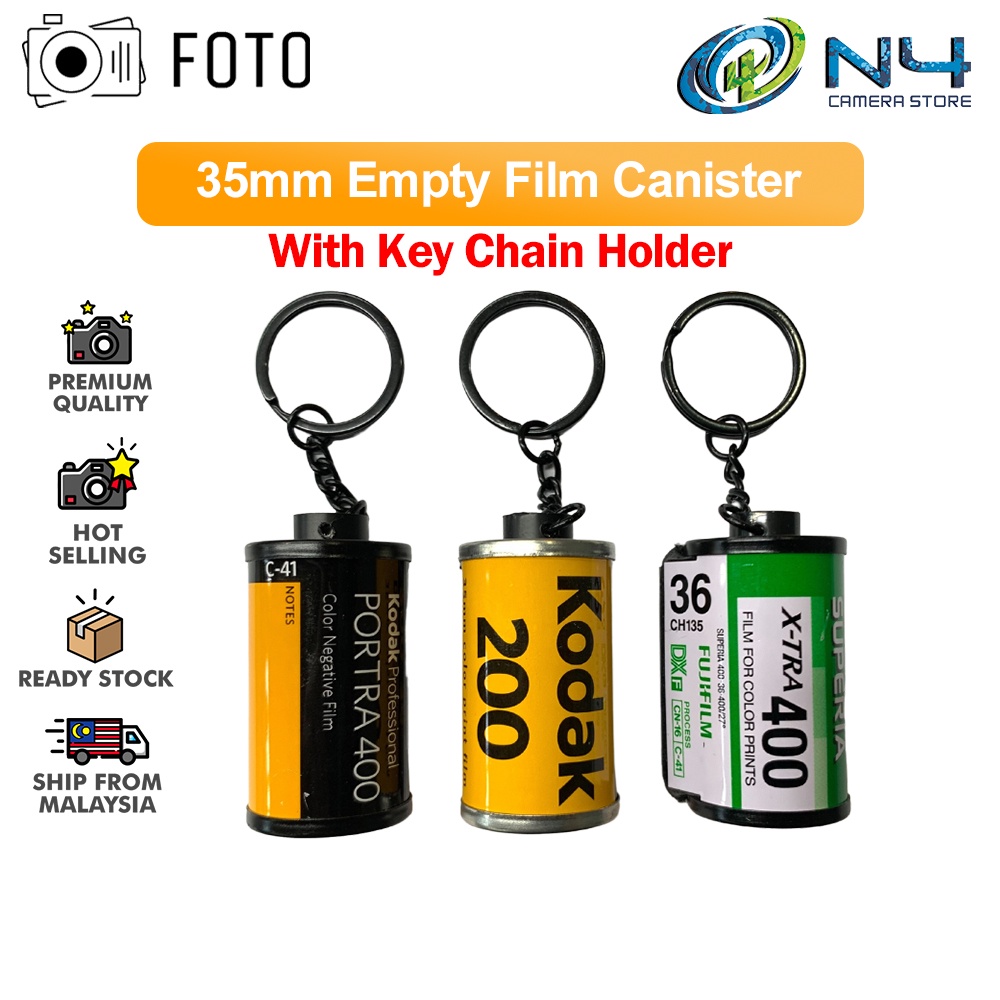 35mm Key Chain Fuji / Kodak Empty Film Canister For Decoration Use or ...