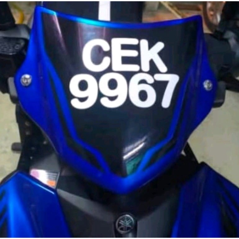 Y16zr/Y16 ABS 2024 Sticker Nombor Plate / Depan Background | Shopee ...