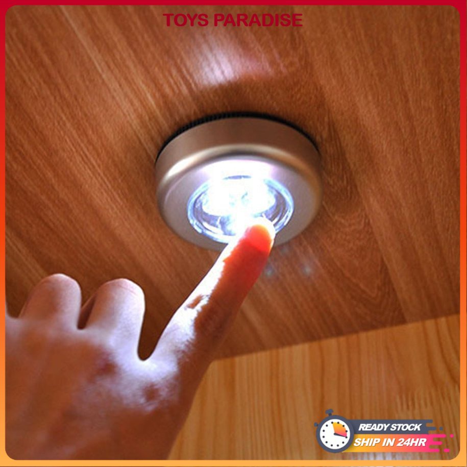 [MALAYSIA STOCK] Mini LED Battery Powered Wireless Stick Tap Touch Lamp ...