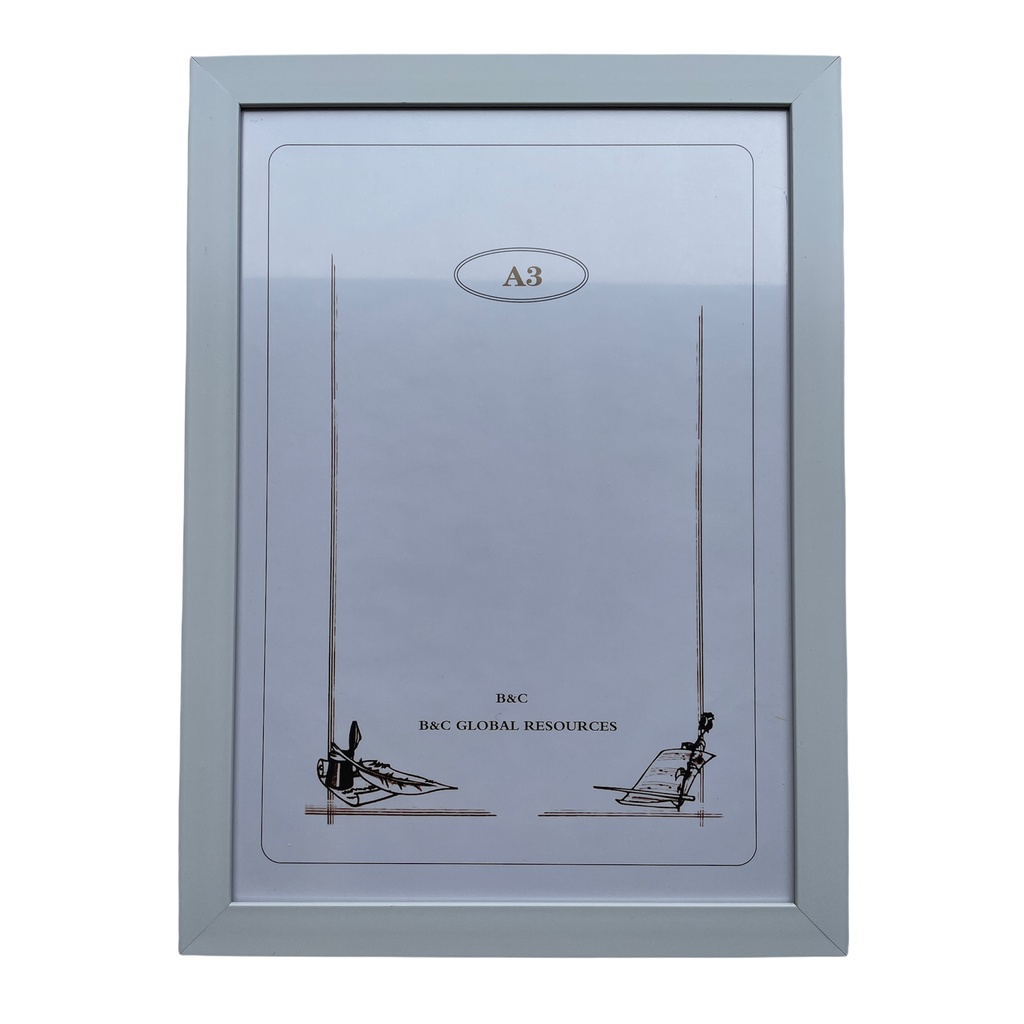 Photo Frame Size A4 /11R /12R / A3 - Brown / White Color(1pc) | Shopee ...