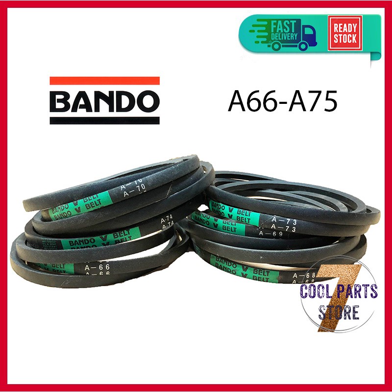 BANDO V Belt A66 A67 A68 A69 A70 A71 A72 A73 A74 A75 Bando V Belt - 100 ...