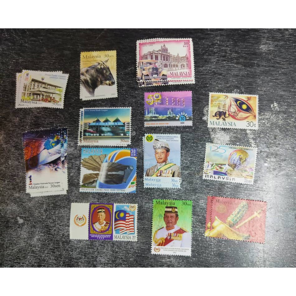 Stamp Malaysia Random Pick - RM0.30 Face Value 20 Pieces | Shopee Malaysia