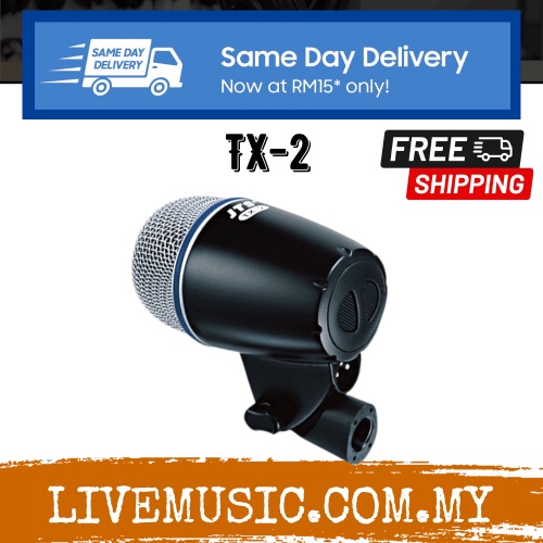 JTS TX-2 Bass instrument microphone -- Kick Drum , Bass Guitar Amp ( TX2 / TX 2 ) | Shopee Malaysia