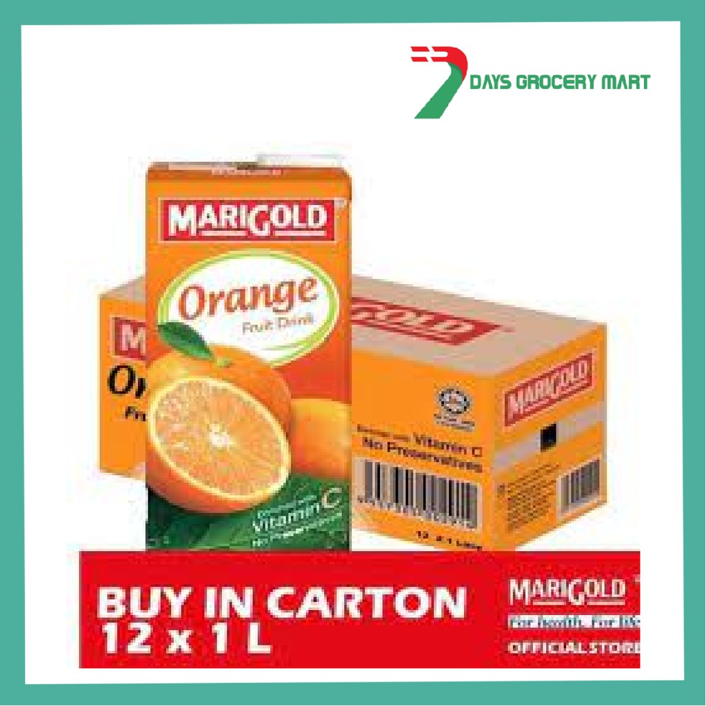 7DAYS: Marigold Fruit Drink - Orange 12 x 1L/Marigold Orange 12 x ...