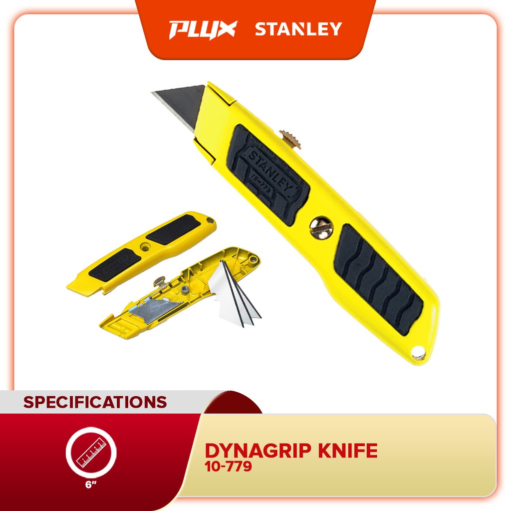 STANLEY STHT10779-8 6 Inch DynaGrip Retractable Utility Cutter Knife ...