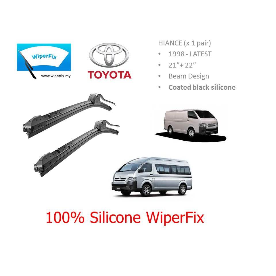 [WiperFix] Toyota Hiace - SILICONE WIPER - BEAM - WIPERFIX | Shopee ...