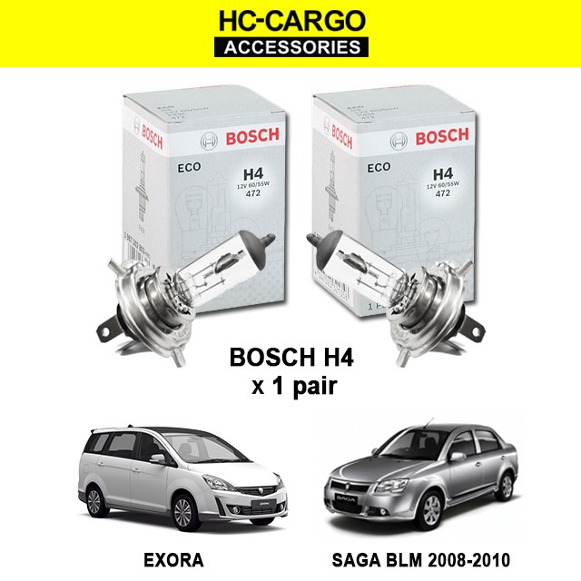 Classic BOSCH H4 Bulb Car Headlight Bulbs For Saga BLM & Exora (12V 60 ...