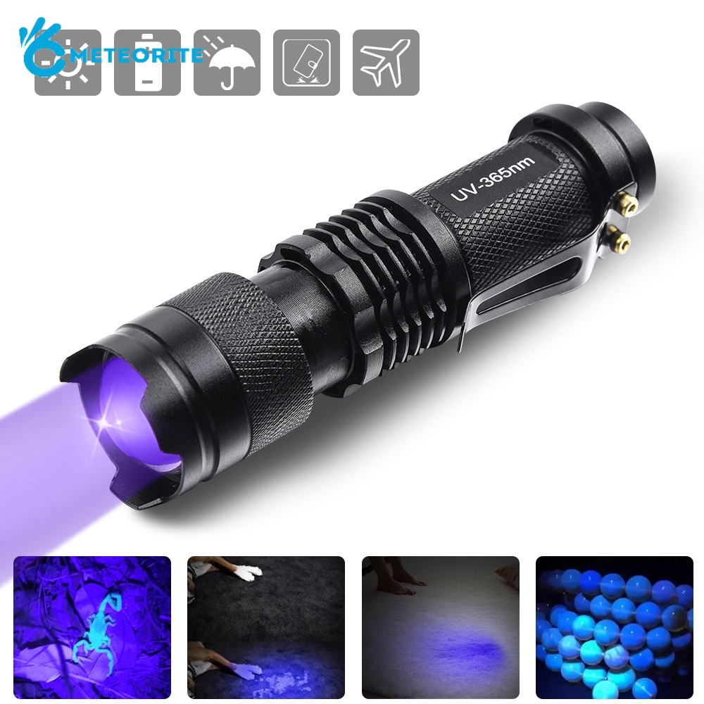 High Quality Emergency UV Flashlight/ 365/395 Nm Ultraviolet Detector ...
