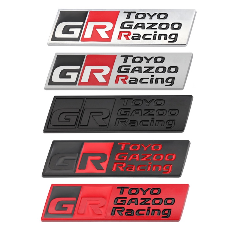 Car Sticker GR Gazoo Racing Badge Front Hood Grille Emblem Decal for ...
