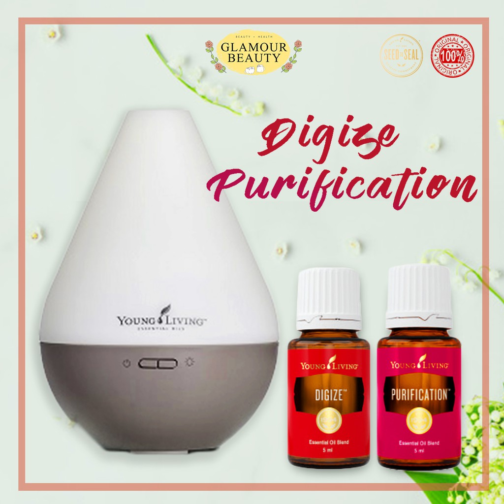 💓 Dewdrop Diffuser Young Living Digize + Purification Essential Oil 💓 ...