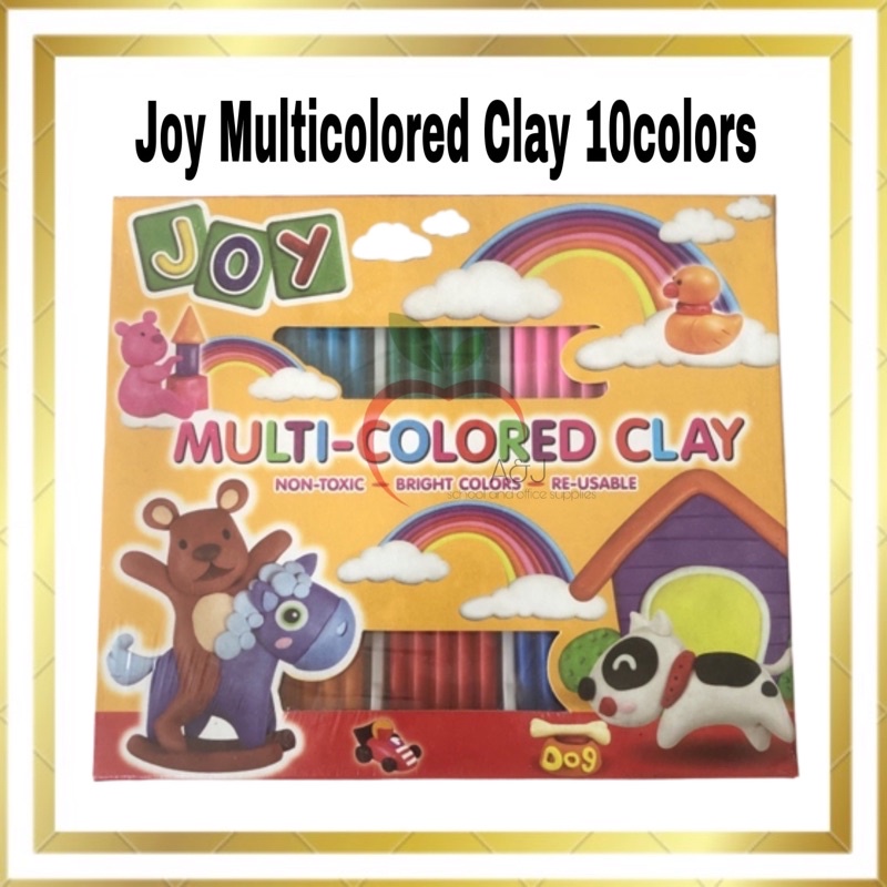 Joy Multi Colored Clay 10colors SCL-3010 | Shopee Malaysia