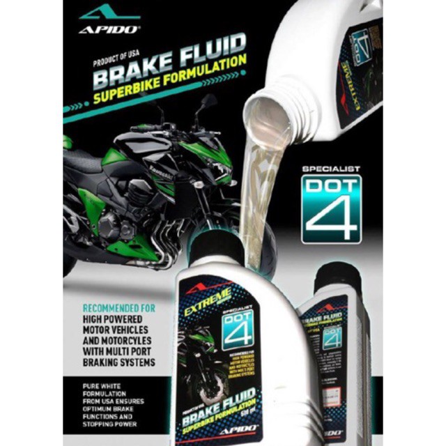 BRAKE OIL DOT 4 APIDO 500ML / DOT 3 300ML MINYAK BRAKE / ROKER BRAKE ...