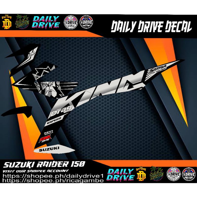 Suzuki Raider 150 Fi Decal Sticker ( King Decal Sticker) | Shopee Malaysia
