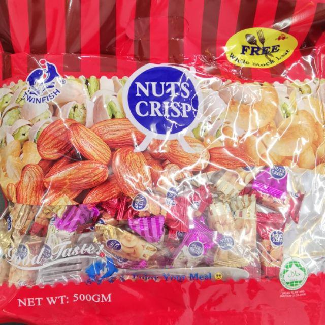 [1PKT] NUT CRISPS PEANUT (250G / 500G / 1KG) KACANG TUMBUK VIRAL HALAL ...