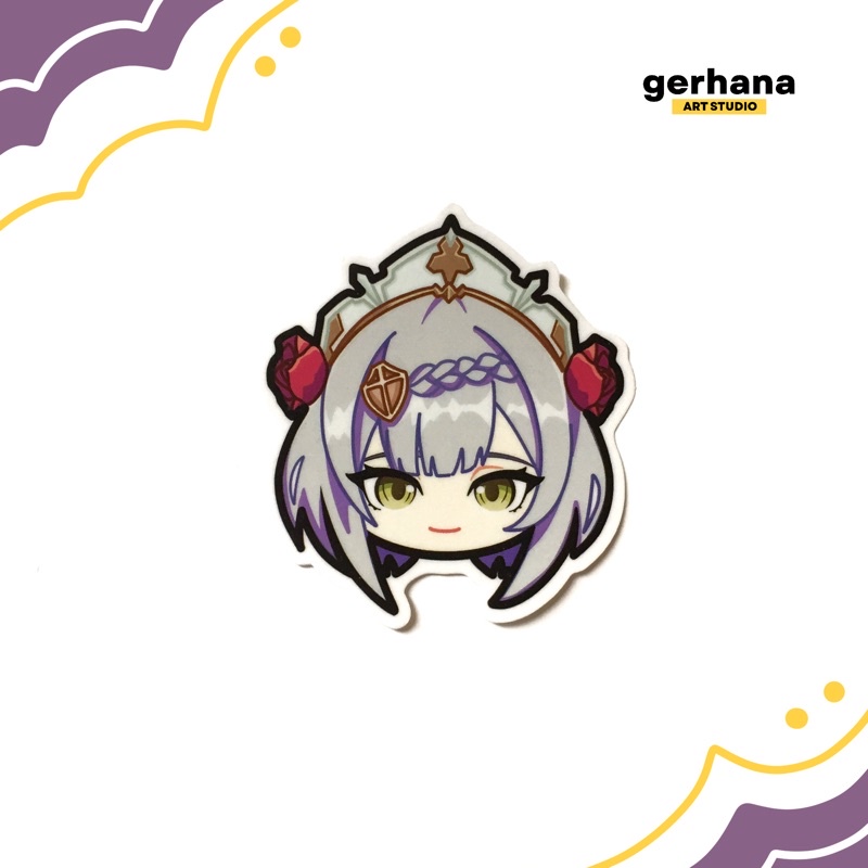 Genshin Impact Chibi Sticker | Noelle Klee Jean Lumine Yanfei | Shopee ...