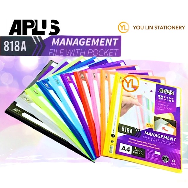 Aplus A4 Management File W/Pocket 818A | Shopee Malaysia