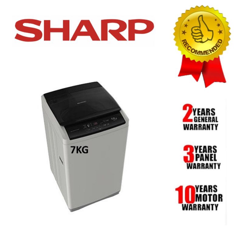 Sharp Fully Automatic Washer | Mesin Basuh Auto 7.5kg ES721X | Shopee ...