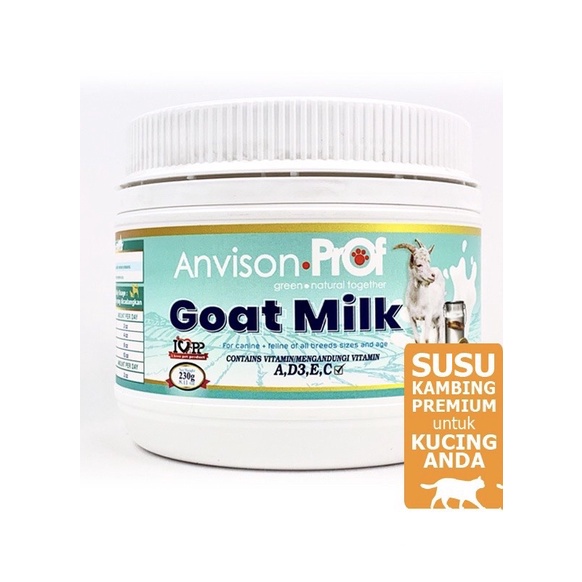 ANVISON PROF GOAT MILK POWDER 230G (FOR CAT AND DOG) | Shopee Malaysia