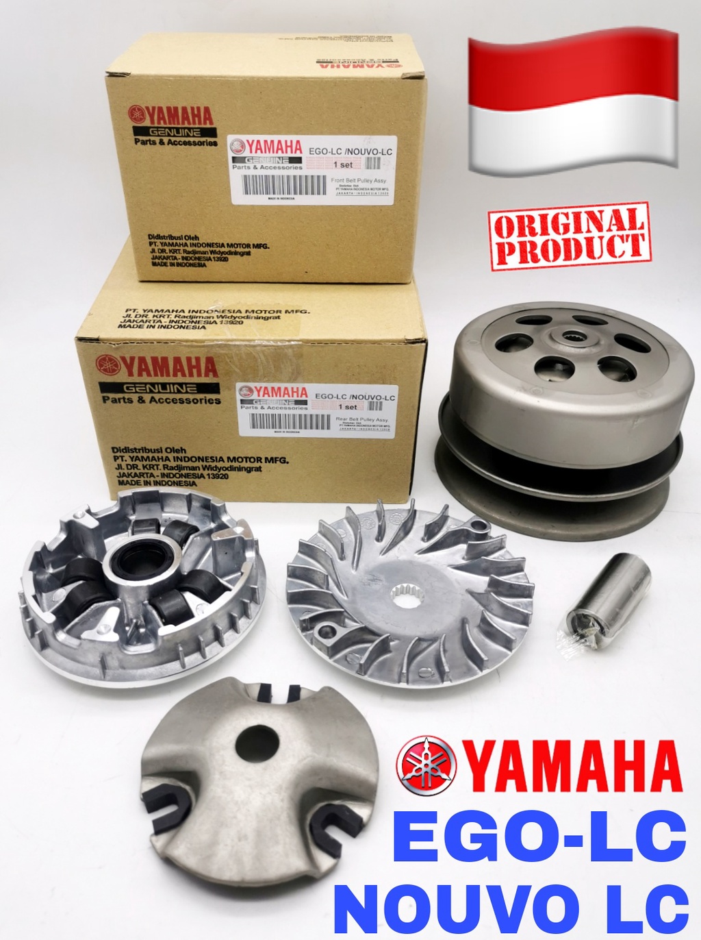 Pulley Set Yamaha Ego LC Nouvo LC Scooter Front Rear Indonesia Original ...