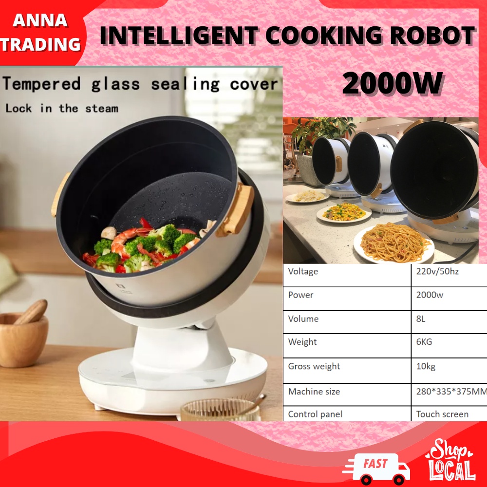 2000W Automatic Intelligent Cooking Robot Wok Pot Pan Machine For Cook ...