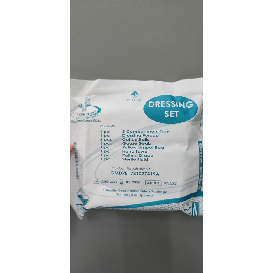HARSH-MED DRESSING SET WITH 1 FORCEP | Shopee Malaysia