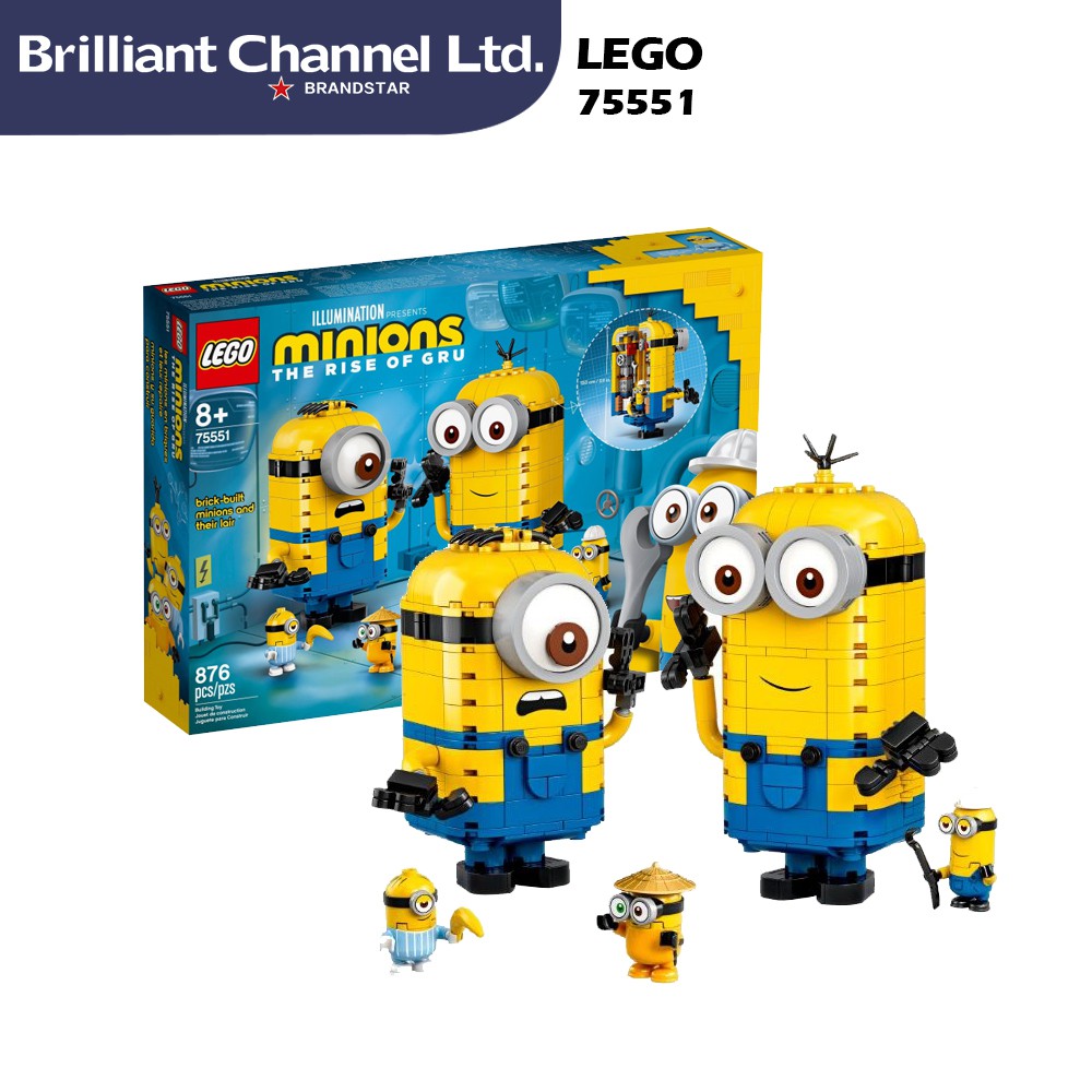 LEGO 75551 Minions: Brick-built Minions and their Lair | Shopee Malaysia
