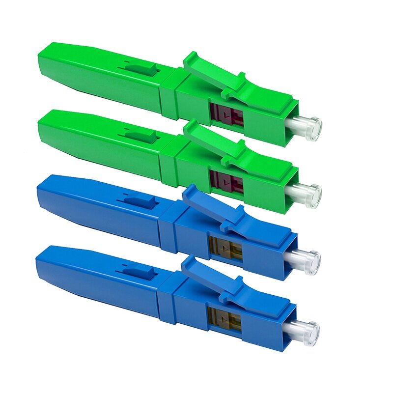 10PCS LC FTTH Fiber Optic Fast Connector LC UPC Fast Connector single ...