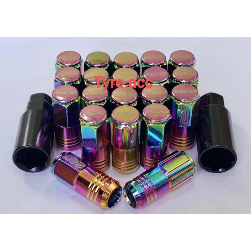 RAYS Racing Nut & Lock (Tayar Nut Panjang) Wheel Nut Sport Rim (Nut ...