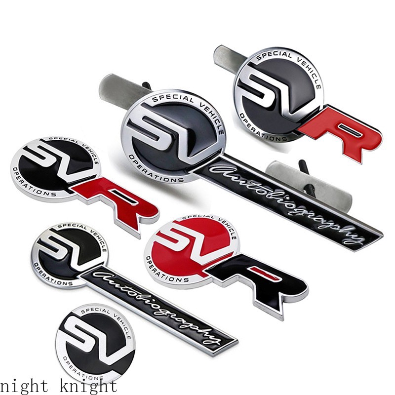 Night knight Modified SVR SV Metal Car Body Sticker for Land Rover ...