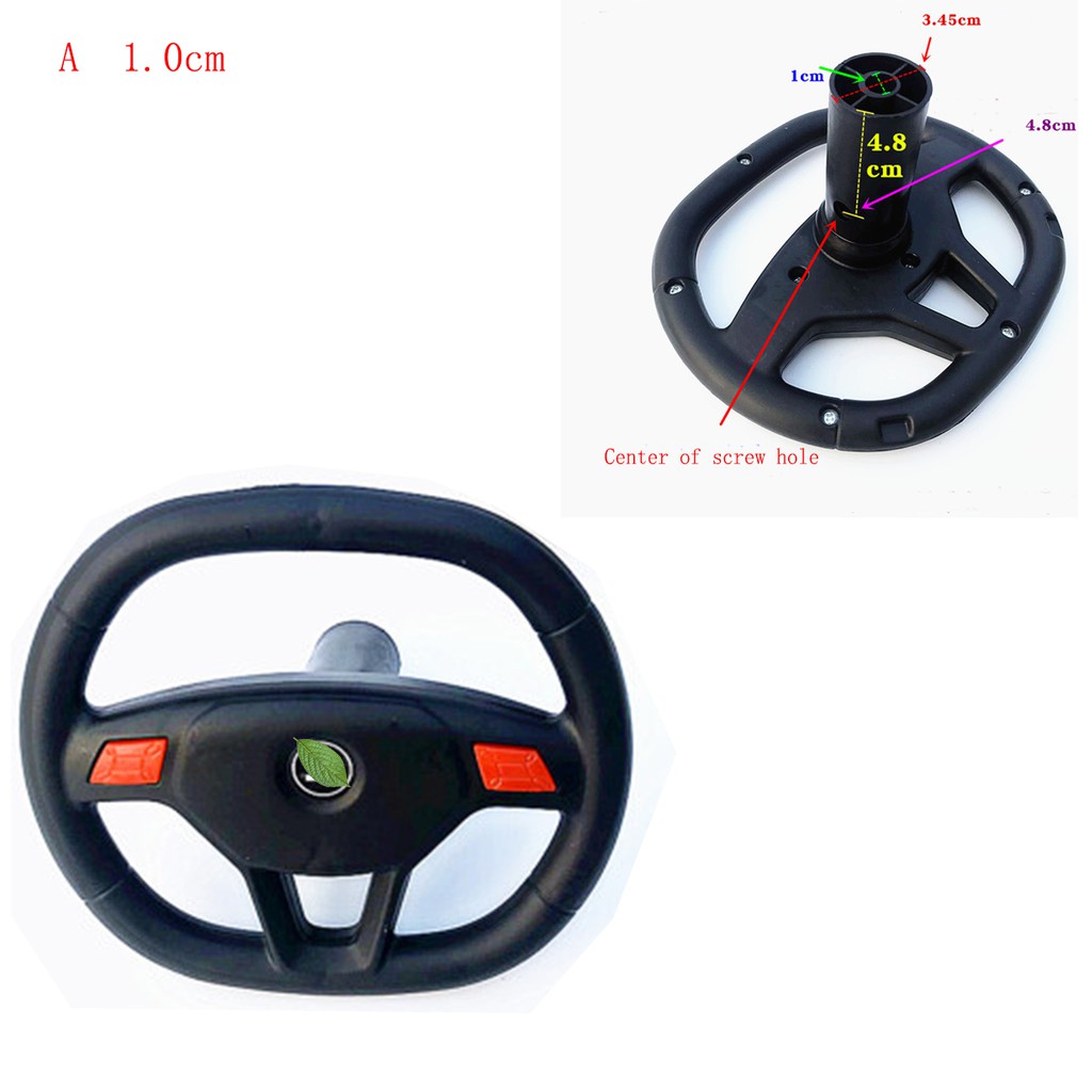 Children's car steering wheel children's four-wheel electric car ...