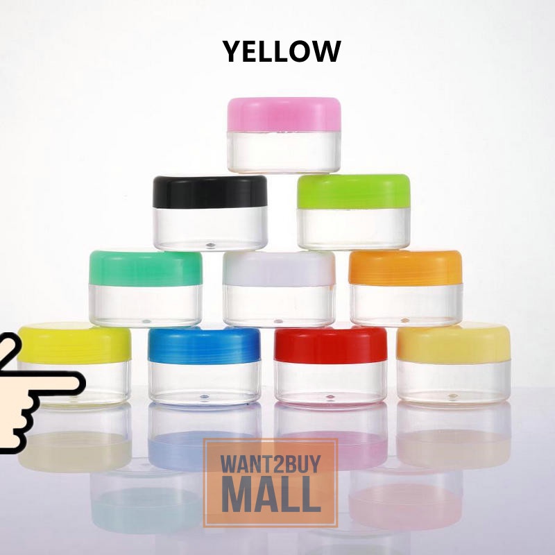 🇲🇾 🏆 5/10/15/20g Cosmetic Cream Container Round Botton Skincare Trial ...