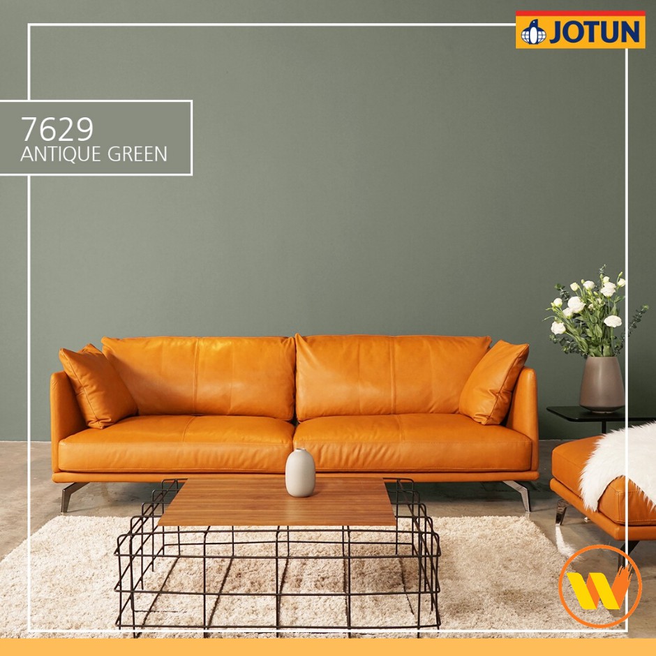5Litre Jotun Paint Interior 7629 Antique Green Majestic True Beauty ...