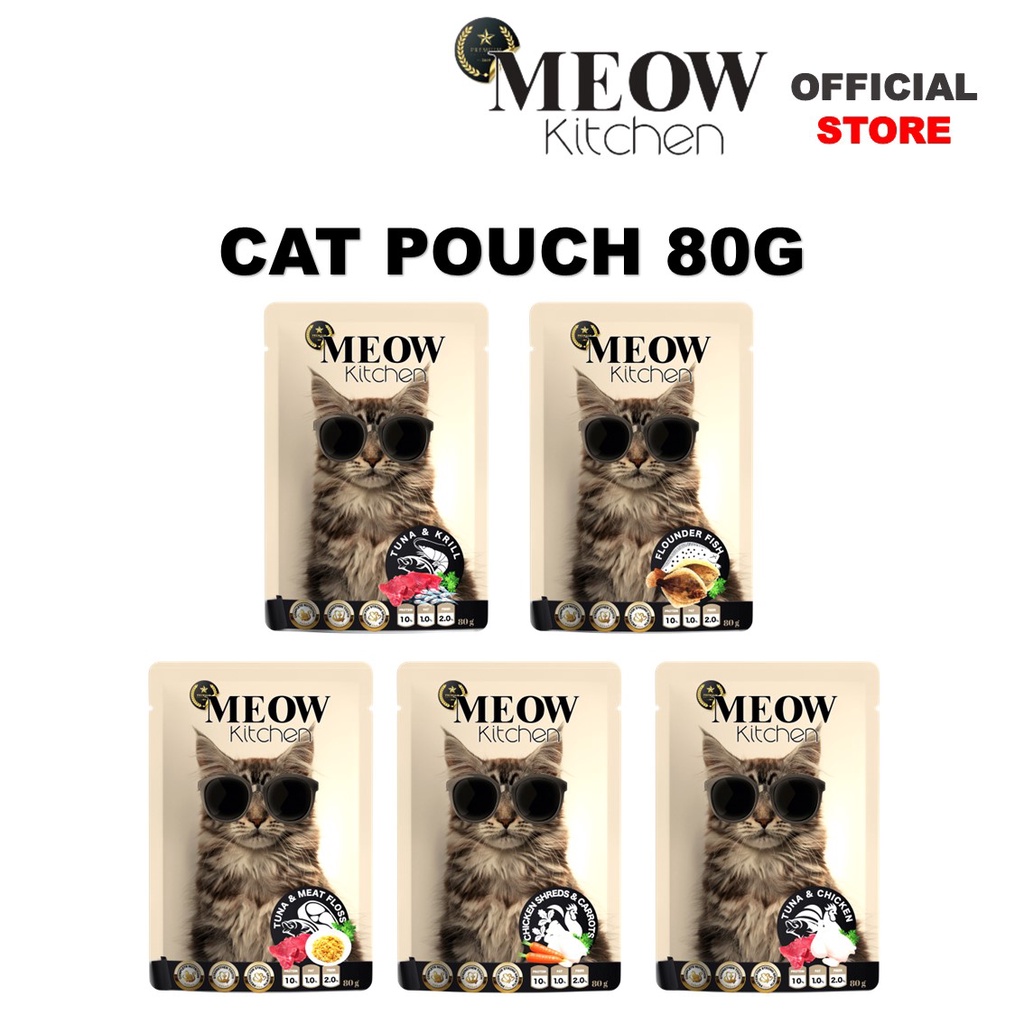 Meow Kitchen Wet Cat Food Pouch (80g) | Shopee Malaysia