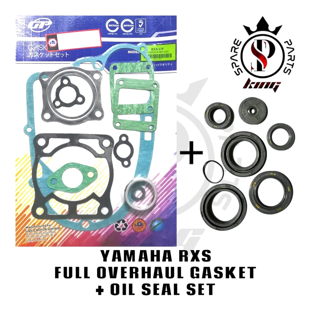YAMAHA RXS FULL OVERHAUL GASKET + OIL SEAL SET | Shopee Malaysia