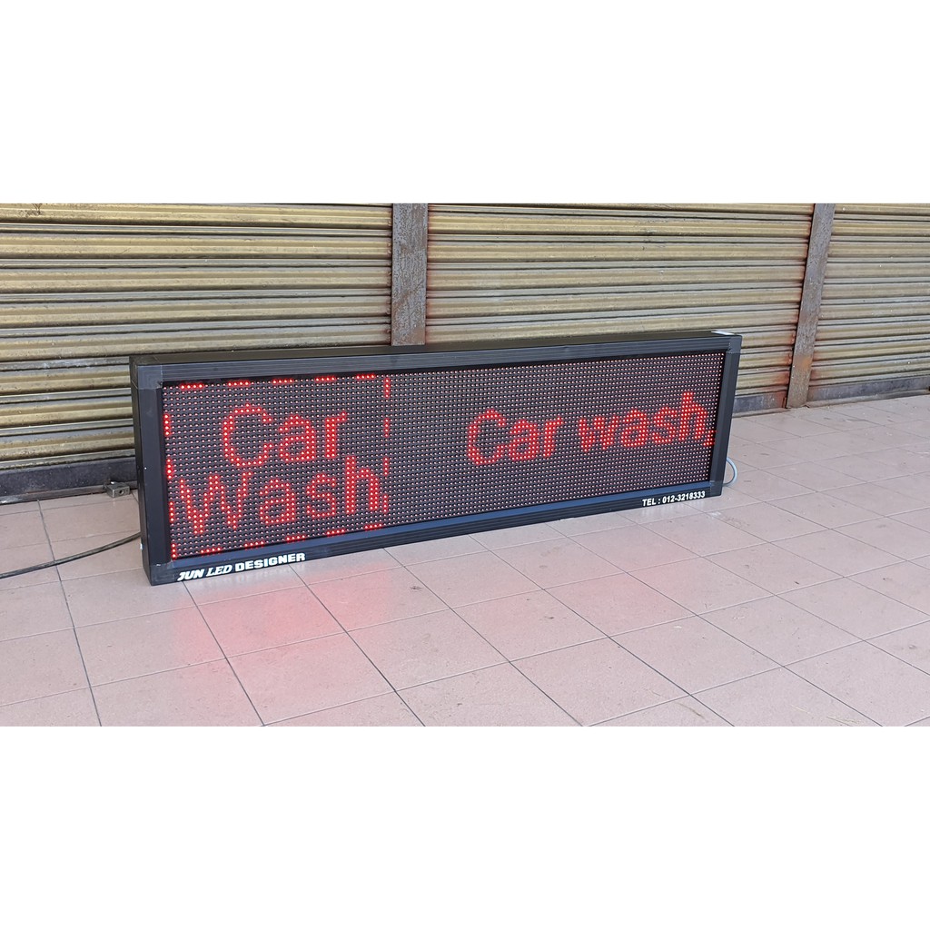 Wifi Single Red Colour LED Display [136 x 40cm ] Wording LED running ...