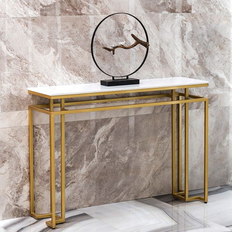 Luxury Marble Console Table Gold frame Meja hiasan coffee table ...