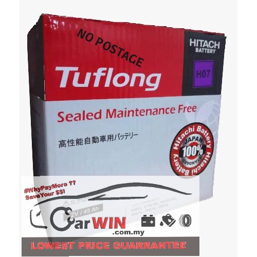 HITACHI TUFLONG 95D26L NS70L CAR BATTERY SUITABLE FOR CAMRY VELLFIRE ...