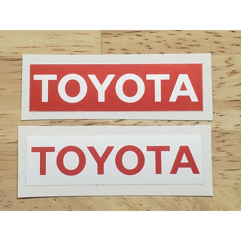 Toyota Logo Labels sticker, label, decal (x2) | Shopee Malaysia