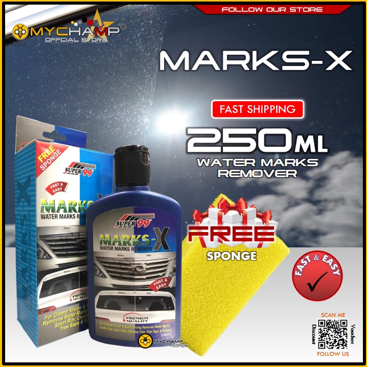 250ML Super 99 Windscreen Watermark Remover Window Water Mark Remover ...