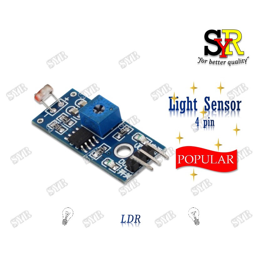 LDR Light Sensor Module 3 Pin mdl (PR3020A) | Shopee Malaysia