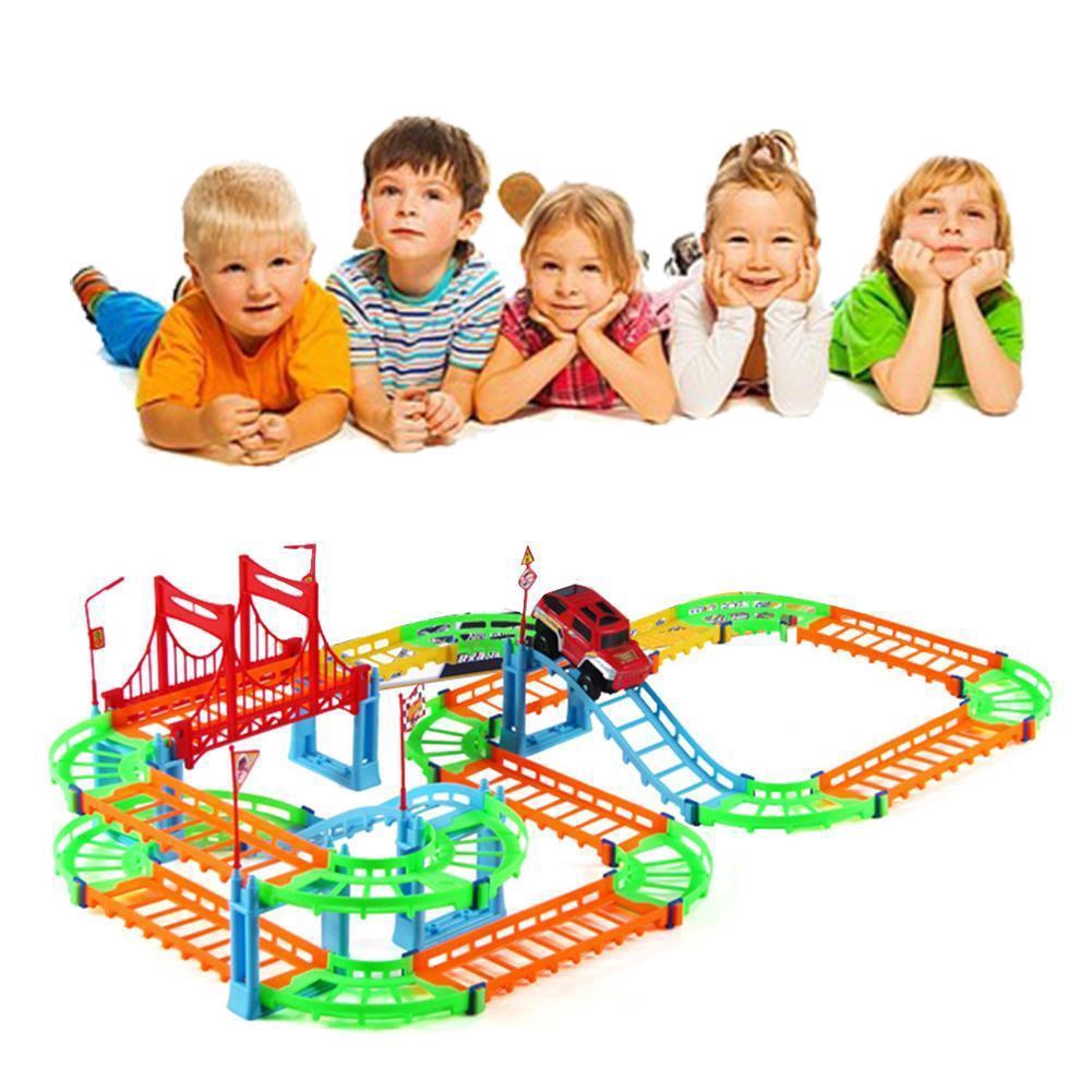 Electric Railcar Track Rail Car Model Multilayer Educational 3D DIY ...
