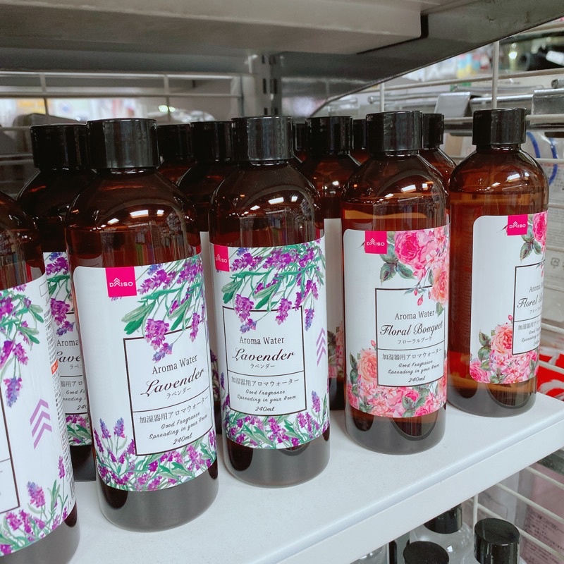 Daiso Aroma Water Humidifier Fragrance 200ml (Lavendar / Floral / White ...