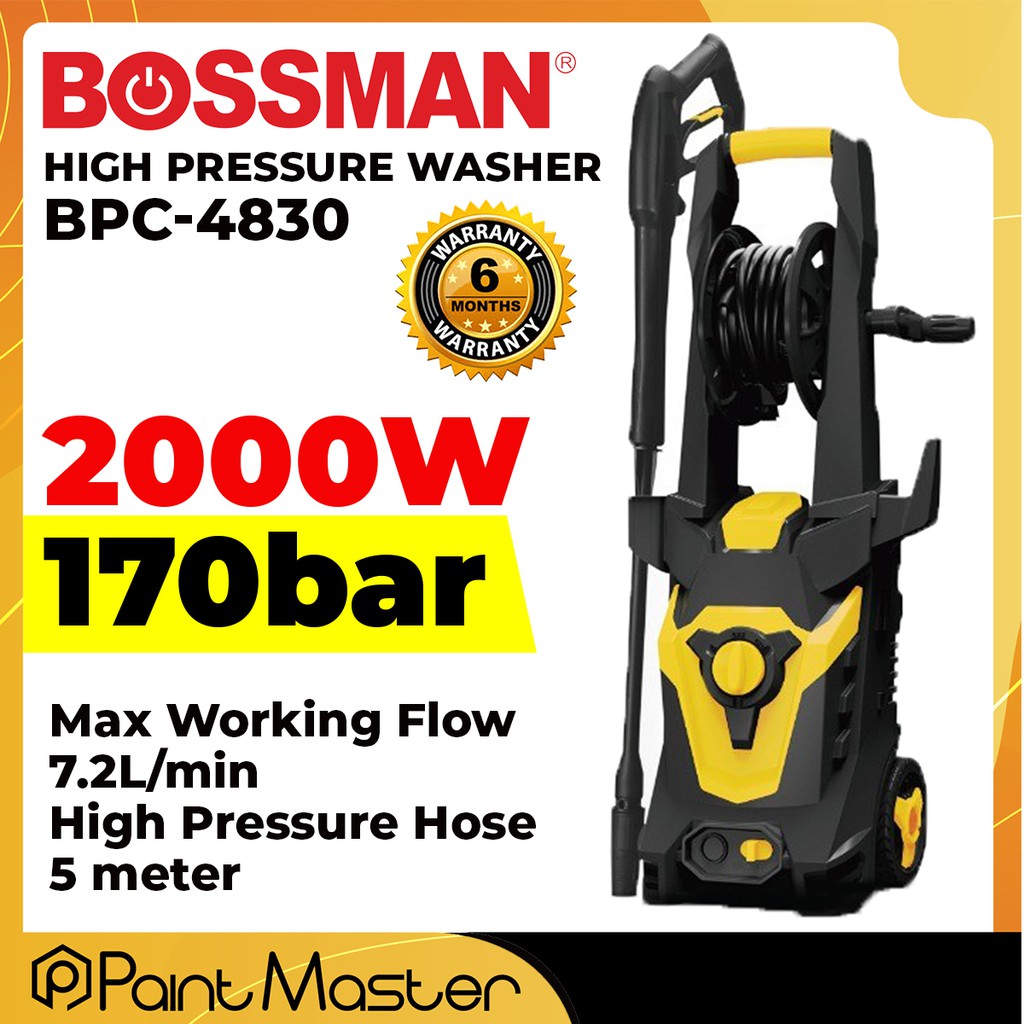 BOSSMAN BPC4830 HIGH PRESSURE CLEANER / WATER JET / POWER SPRAYER 2000W ...